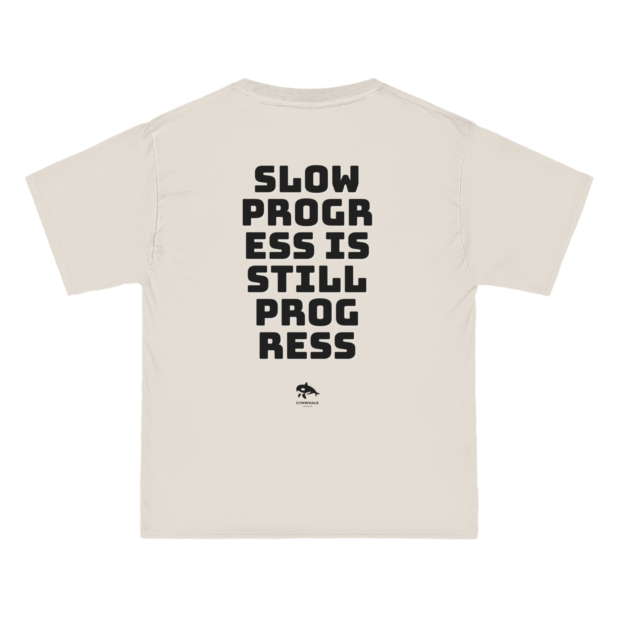 THE PROGRESS TEE - NATURAL – Gymwhale Collective